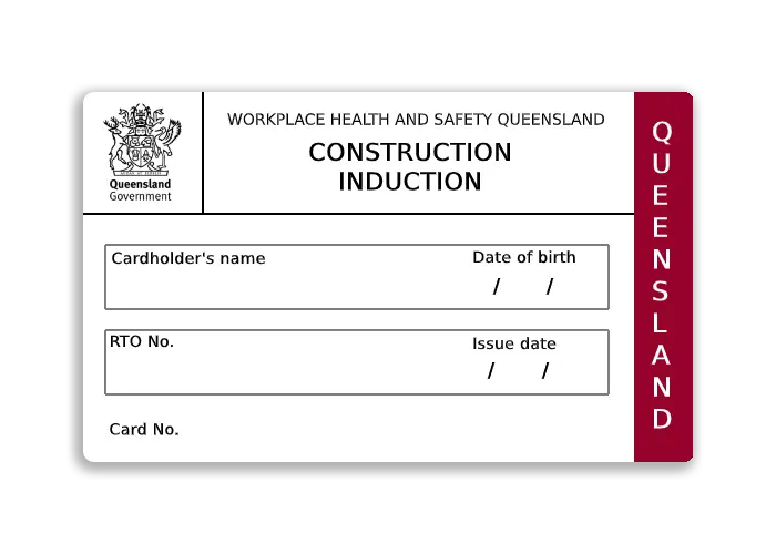 White Card Induction Card Printers For Registered Training 