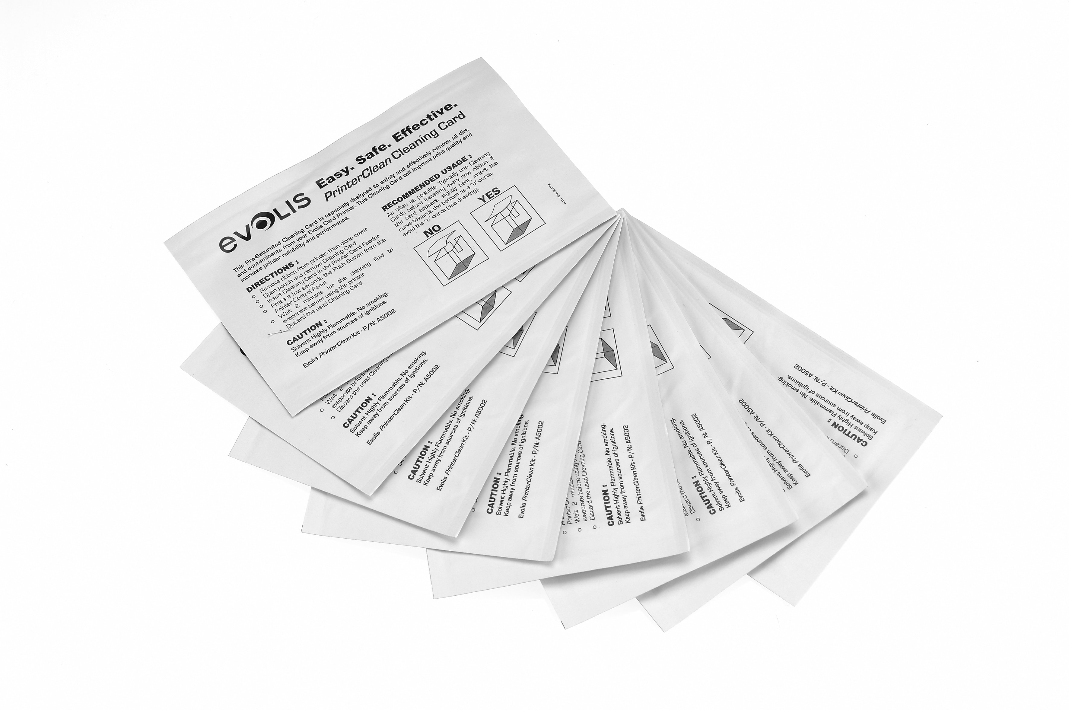 A5002 - Cleaning cards for evolis plastic card printers
