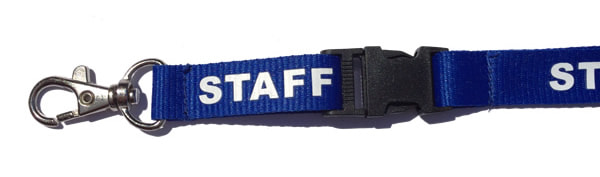 Blue Staff Lanyards